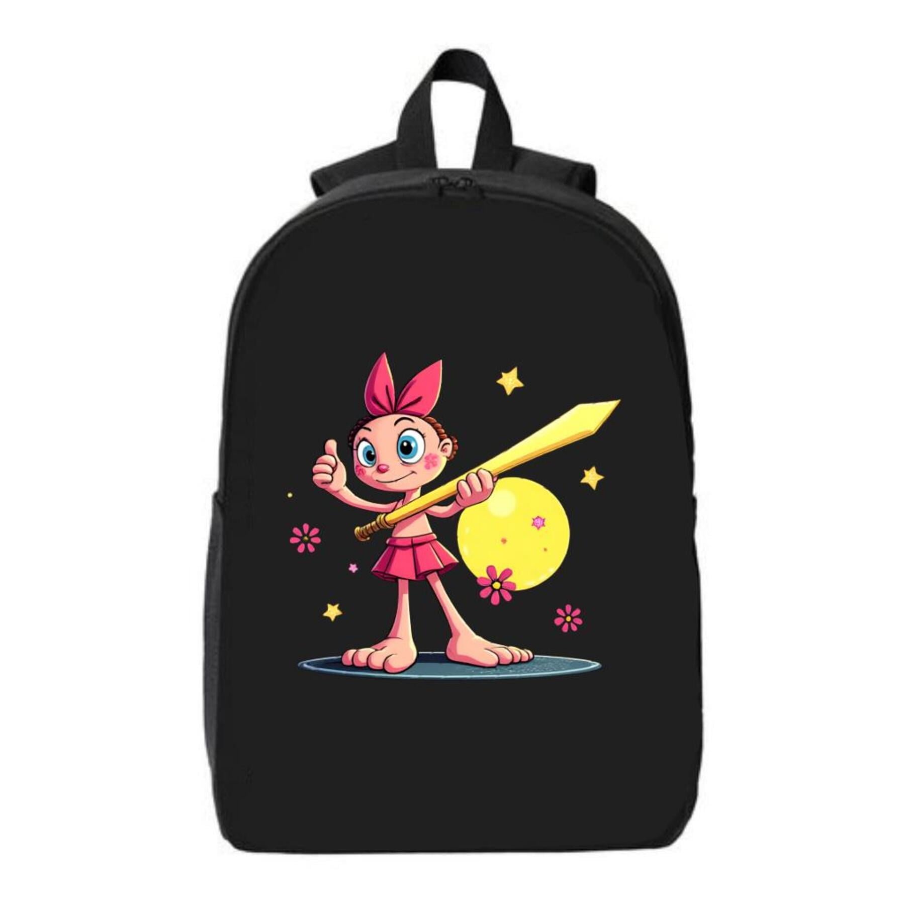 Cute Pink Cartoon Character Backpack for College & High School - Fits ...
