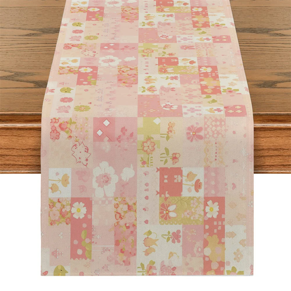 Cute Pink Flower Table Flag Cartoon Potted Plant Children'S Tables ...