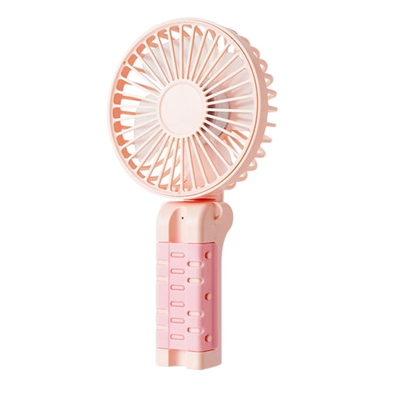 Cute Pink Foldable Handheld Fan with Clip, USB Rechargeable, Portable ...