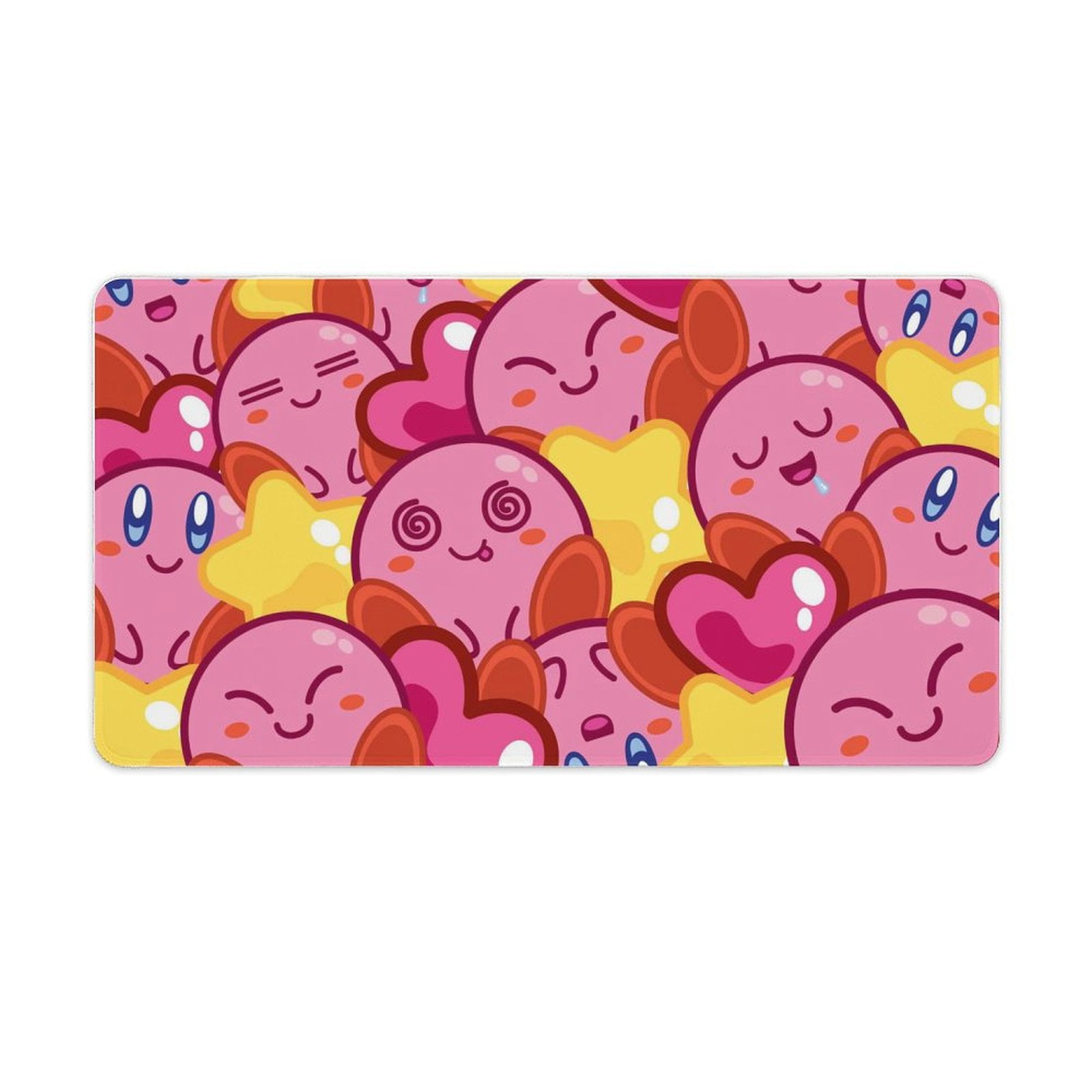 Cute Pink Kirby Mouse Pad No-sliped Large Mousepad Extended Gaming Desk ...