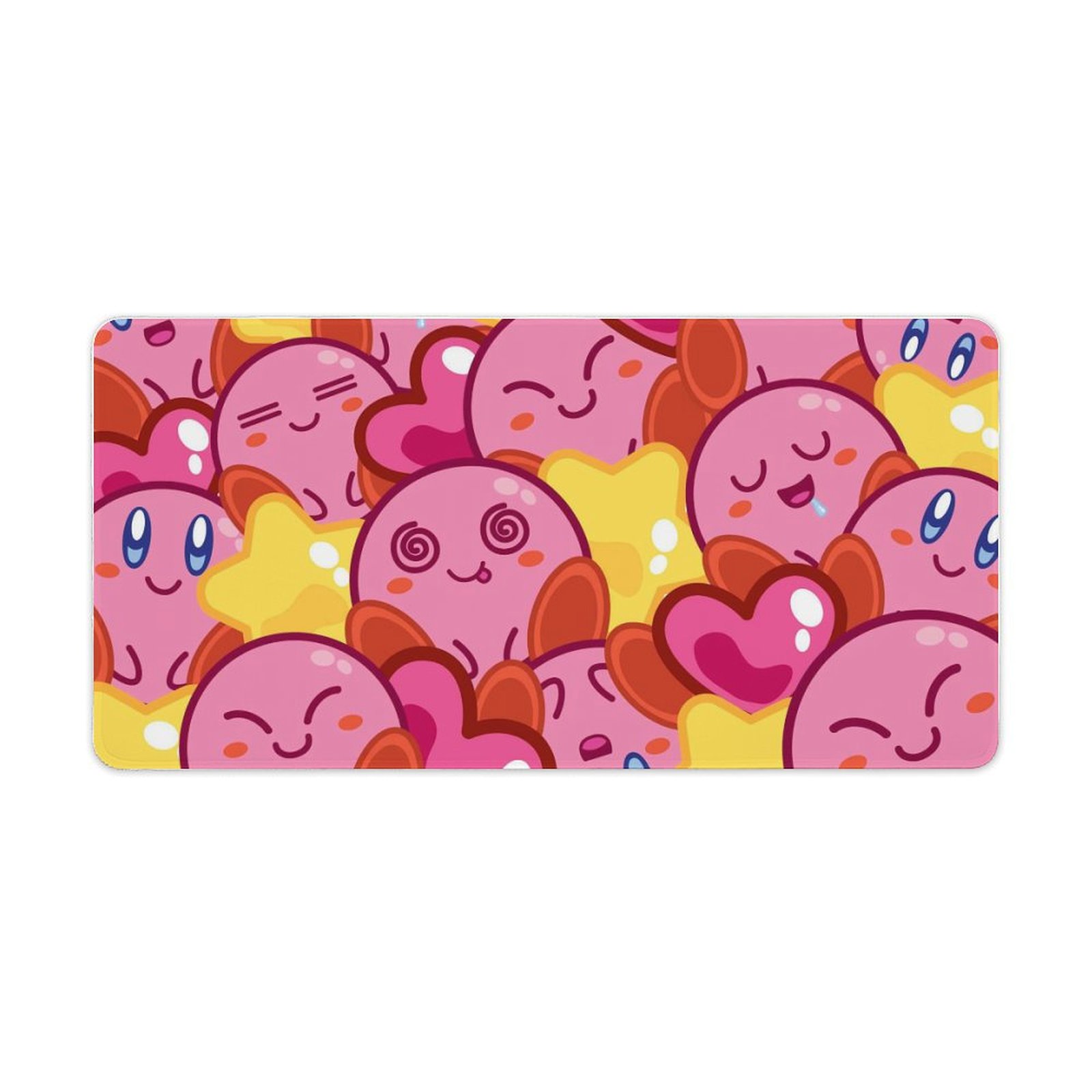 Cute Pink Kirby Mouse Pad No-sliped Large Mousepad Extended Gaming Desk ...