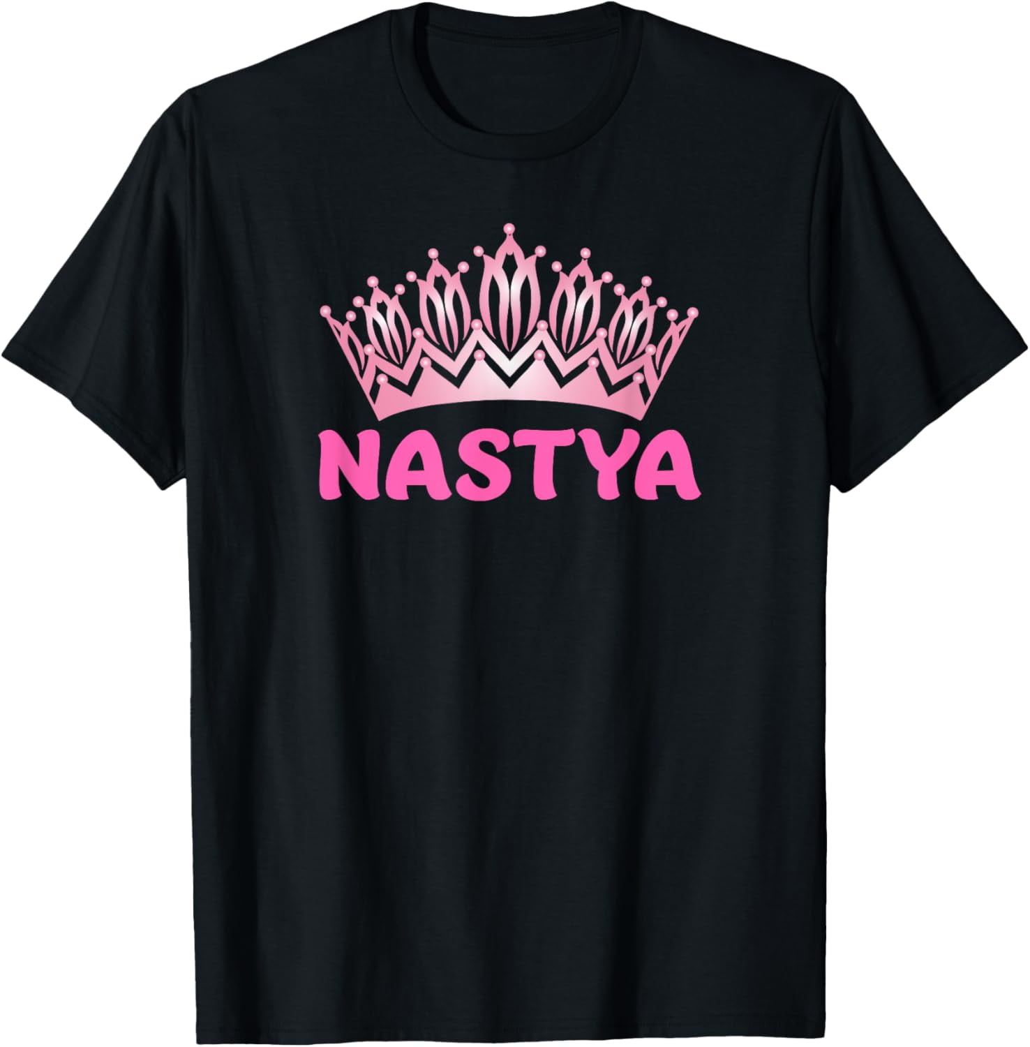 Cute Pink Nastya Tiara Social Media Video Meme Princess T-Shirt ...