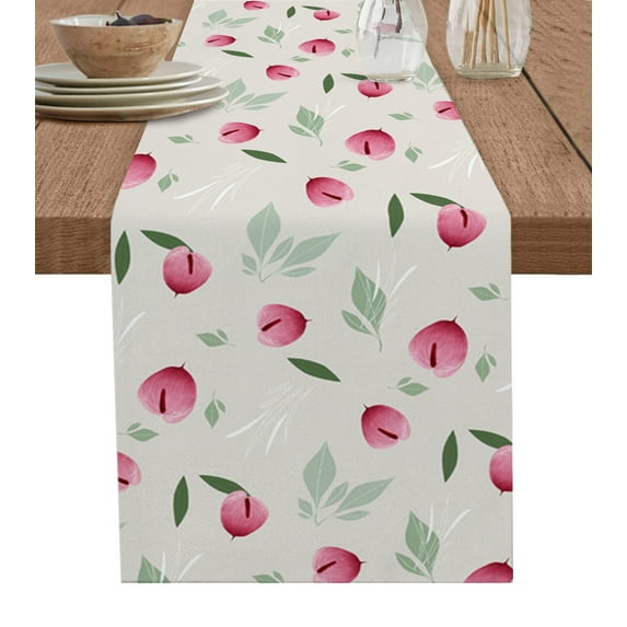 Cute Pink Peach Printing Simple Table Runner Hotel Wedding r Table ...