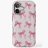 Cute Pink Ribbon Bow Girly Pattern Feminine Soft Style Design Case ...