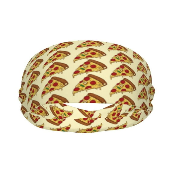 Cute Pizza Cartoon Sports Headbands for Men/Women Workout Headband ...