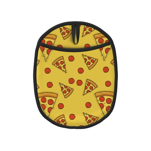 Cute Pizza Red Food Pot Holders for Kitchen - Heat Resistant Oven Mitts ...