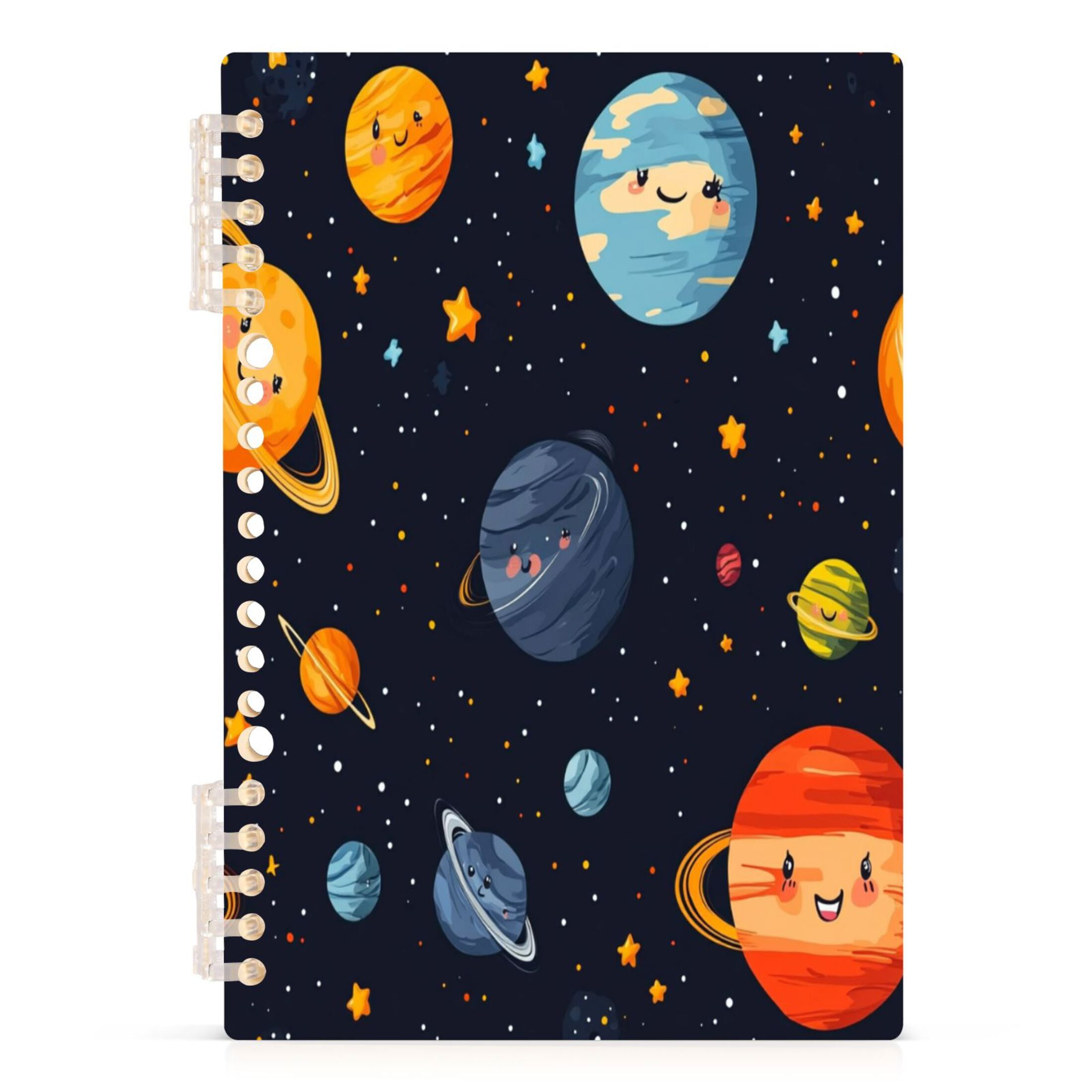 Cute Planet A5 8.3x5.7in PP Notebook, Adjustable Rings, 60 Sheets ...