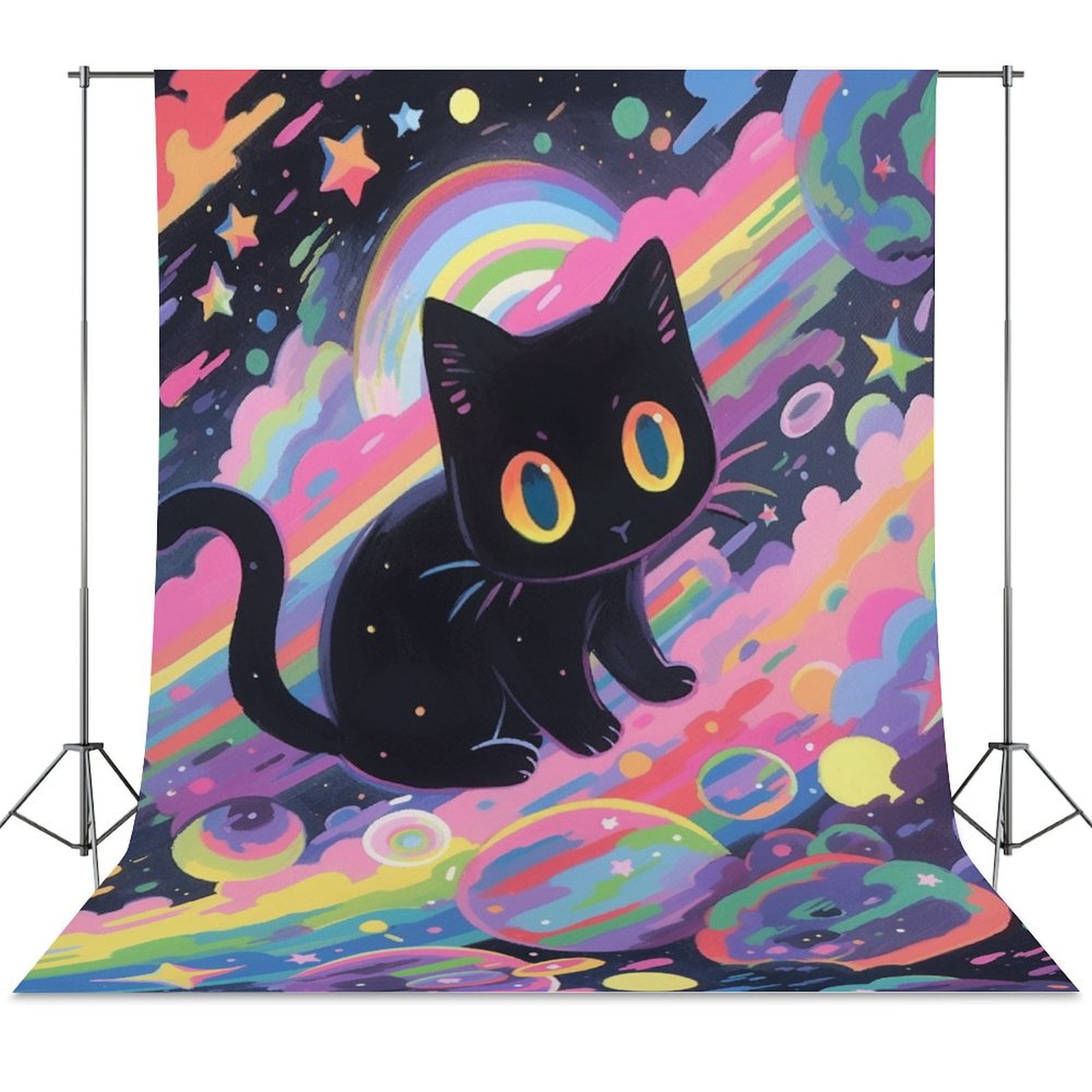 Cute Planet Cat Spring Backdrop Backdrops for Photography Photo ...