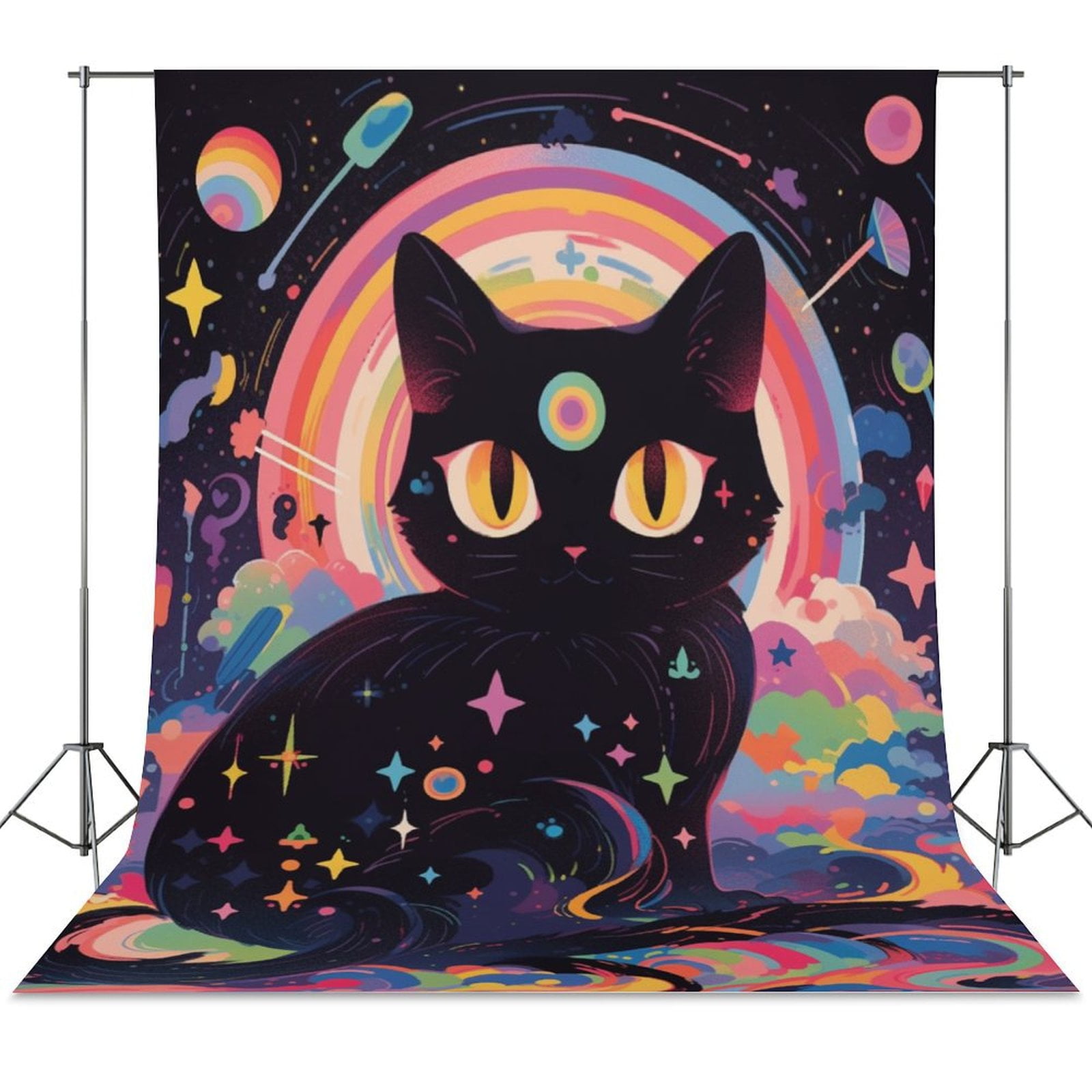 Cute Planet Cat Spring Backdrop Backdrops for Photography Photo ...