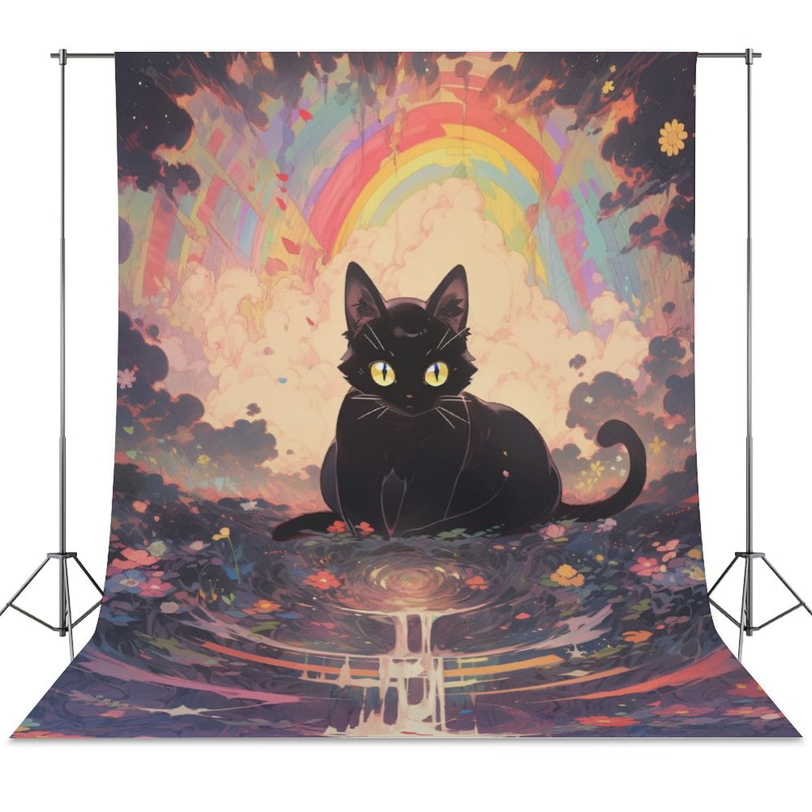 Cute Planet Cat Spring Backdrop Backdrops for Photography Photo ...