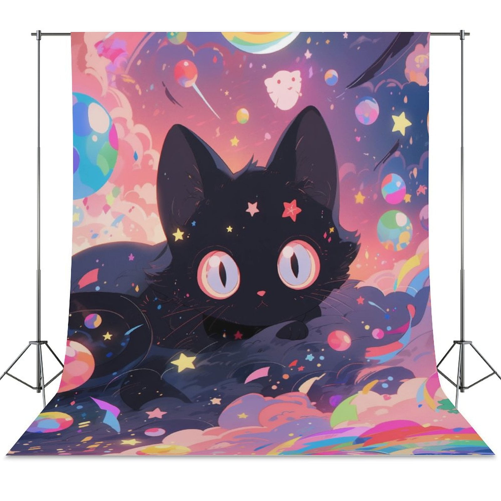 Cute Planet Cat Spring Backdrop Backdrops for Photography Photo ...
