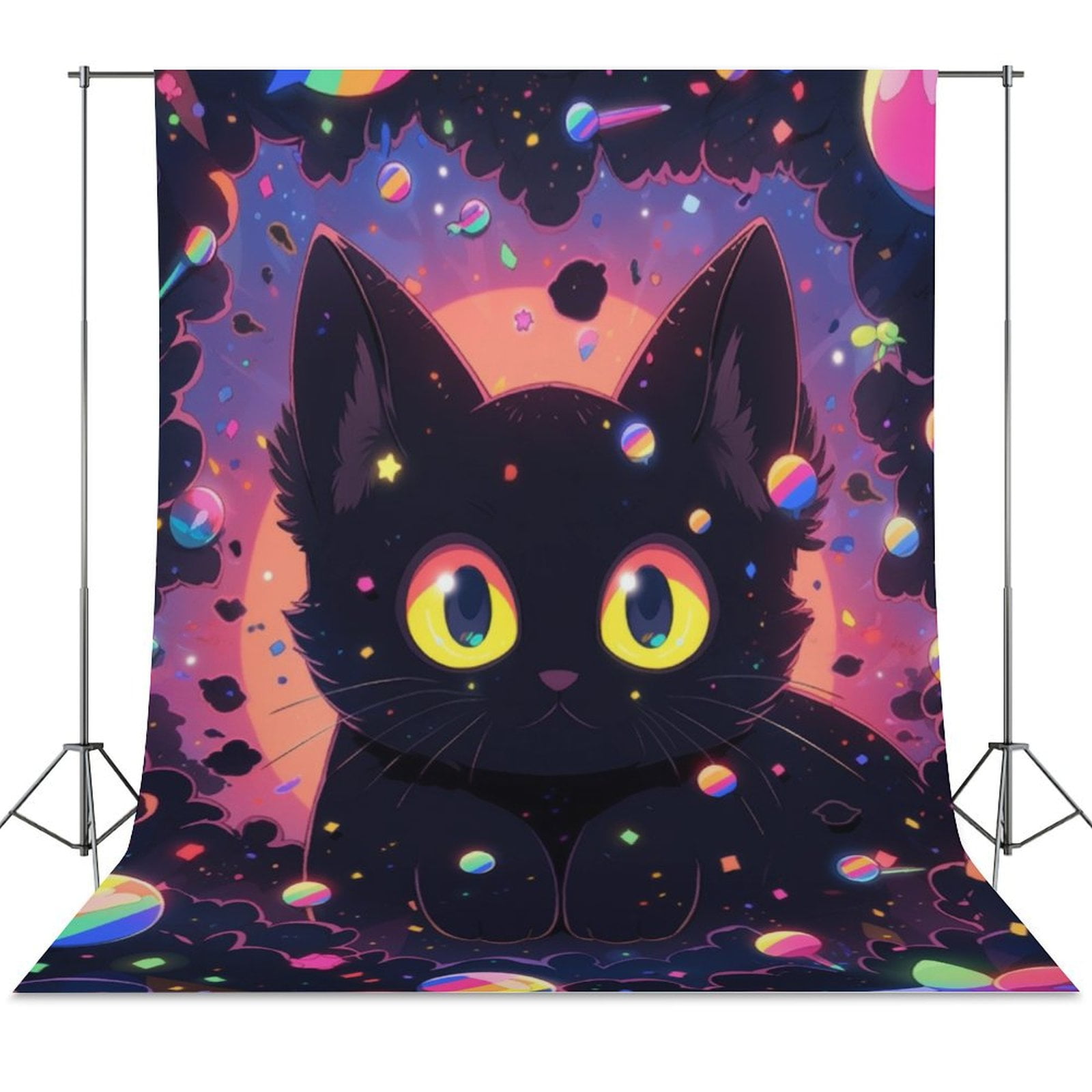 Cute Planet Cat Spring Backdrop Backdrops for Photography Photo ...