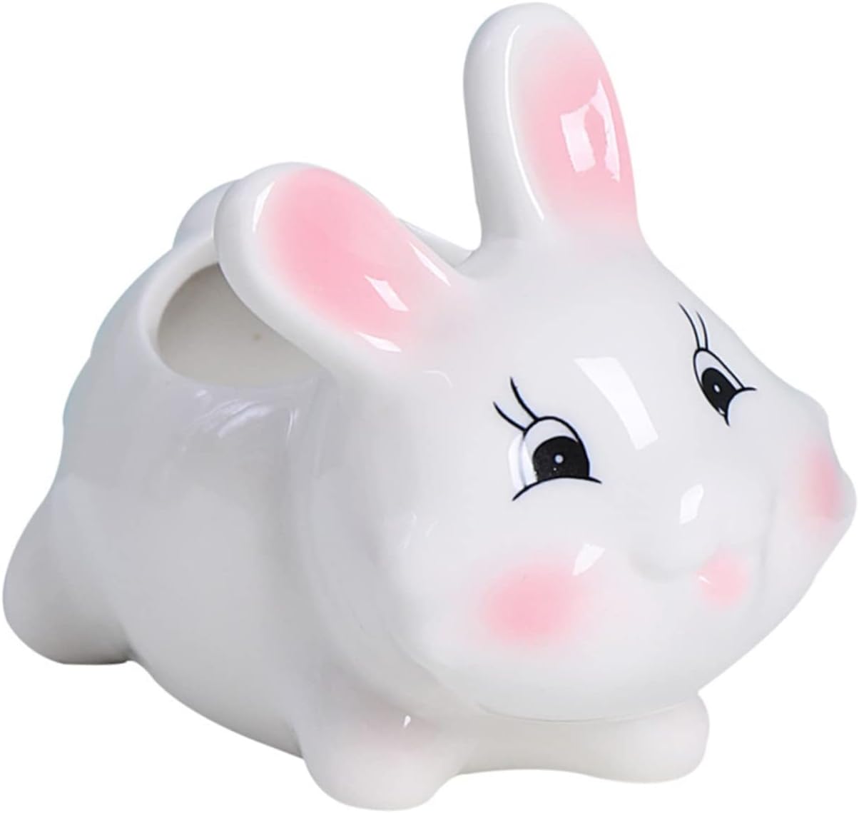 Cute Plant Pots, Ceramic Rabbit Planter, Bunny Figurine Work Desk Decor ...