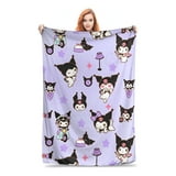 Cute Plush Blanket with Cartoon Kuromi Design for Children - Walmart.com