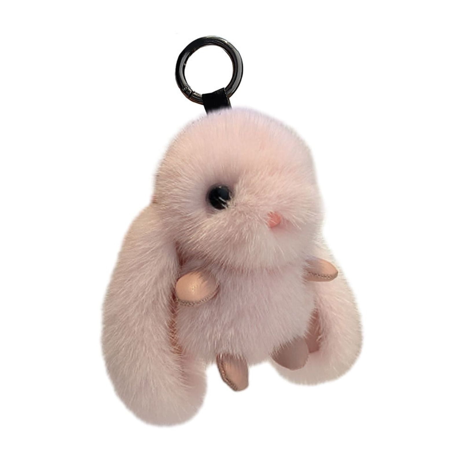 Cute Plush Bunny Keychain For Women, Kawaii Stuffed Animal Keychain ...