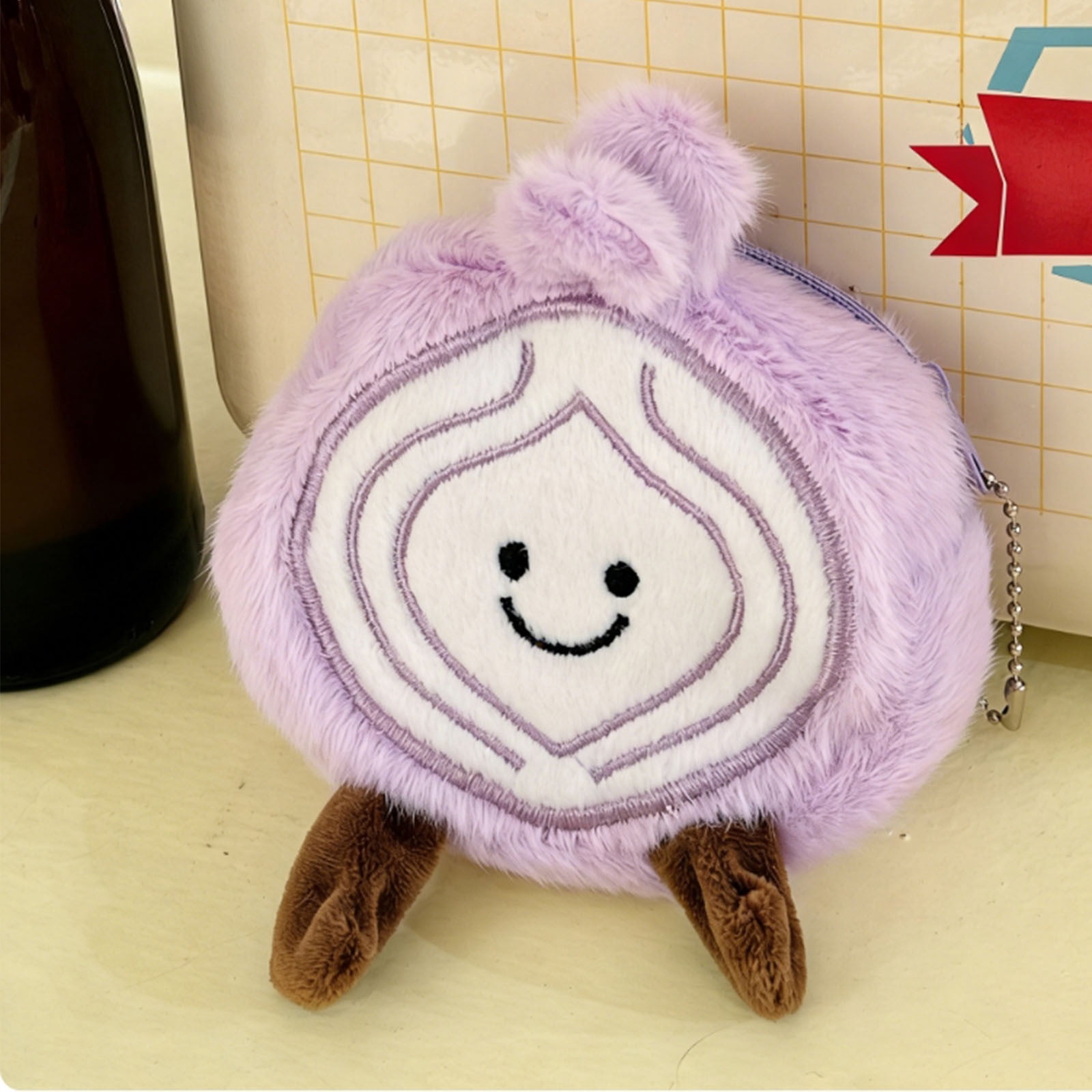 Cute Plush Coin Purse, Mini Lightweight Storage Pouch, Stylish Pendant ...