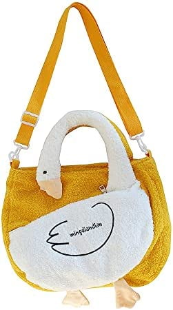 Cute Plush Goose Bag Funny Cartoon Goose Purse Tote Handbag Large ...