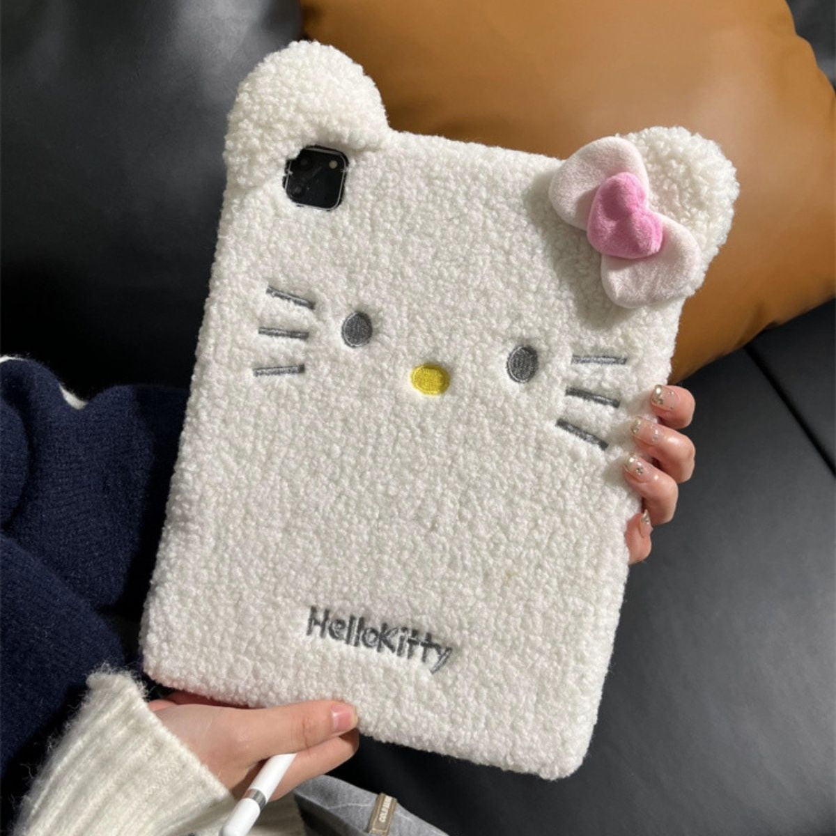 Cute Plush Hello Kitty Applicable IPad Protect Case Air 4 5 Pro 11 ...