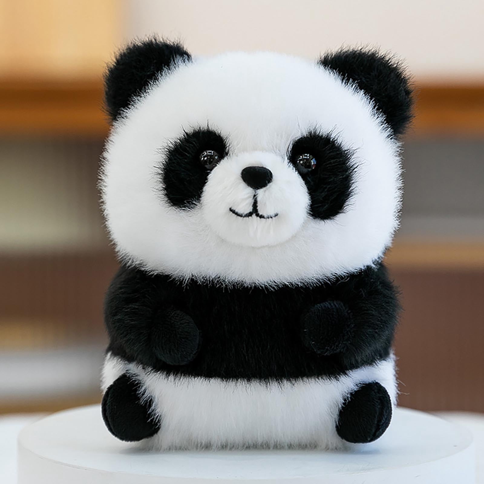 Cute Plush Panda Doll for Kids, Soft Stuffed Animal Toy for Desktop Car ...