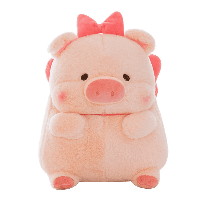 Cute Plush Pig with Bow – Soft Stuffed Plush for Sofa & Bed – Adorable ...