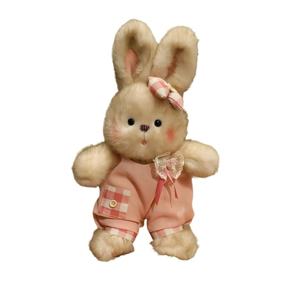 Cute Plush Rabbit Stuffed Animal, Soft Fluffy Plush Toy For Home ...