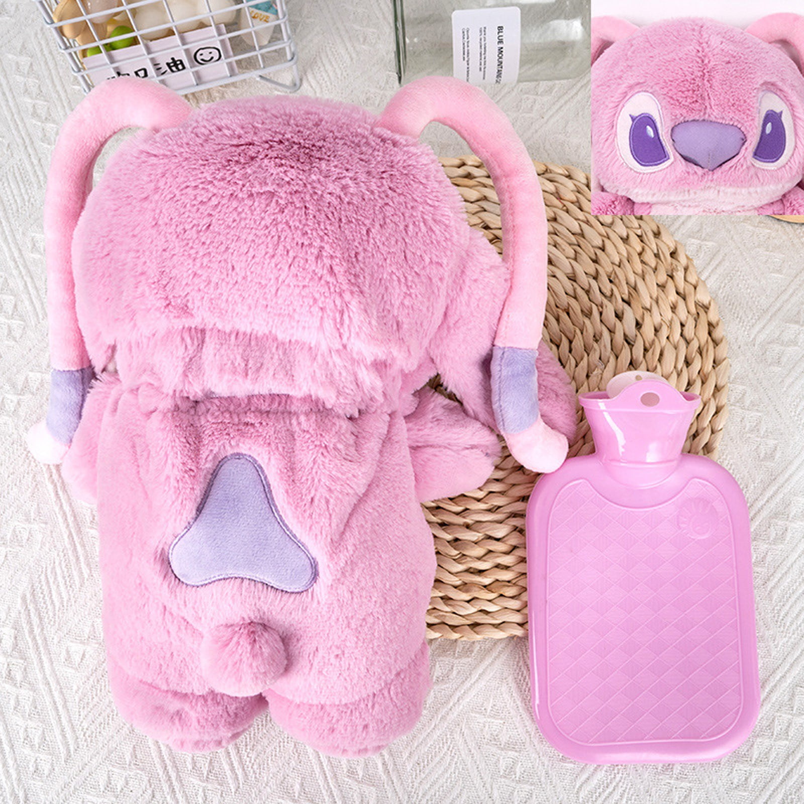 Cute Plush Toy Stuffed Animal Hot Water Bottle with Cute Animal Cover ...