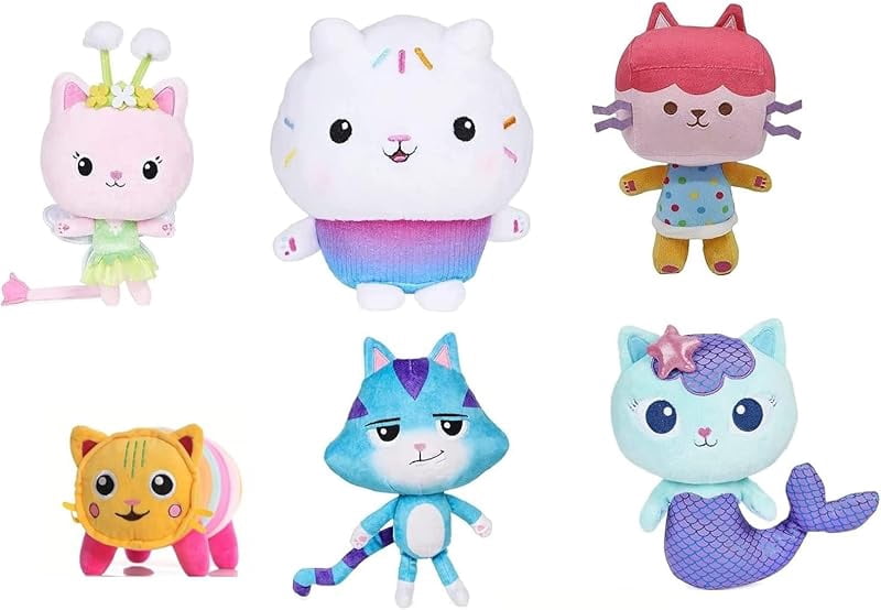 Cute Plush Toys Collection, 7-8 inch Soft and Cuddly Stuffed Purr-ific ...