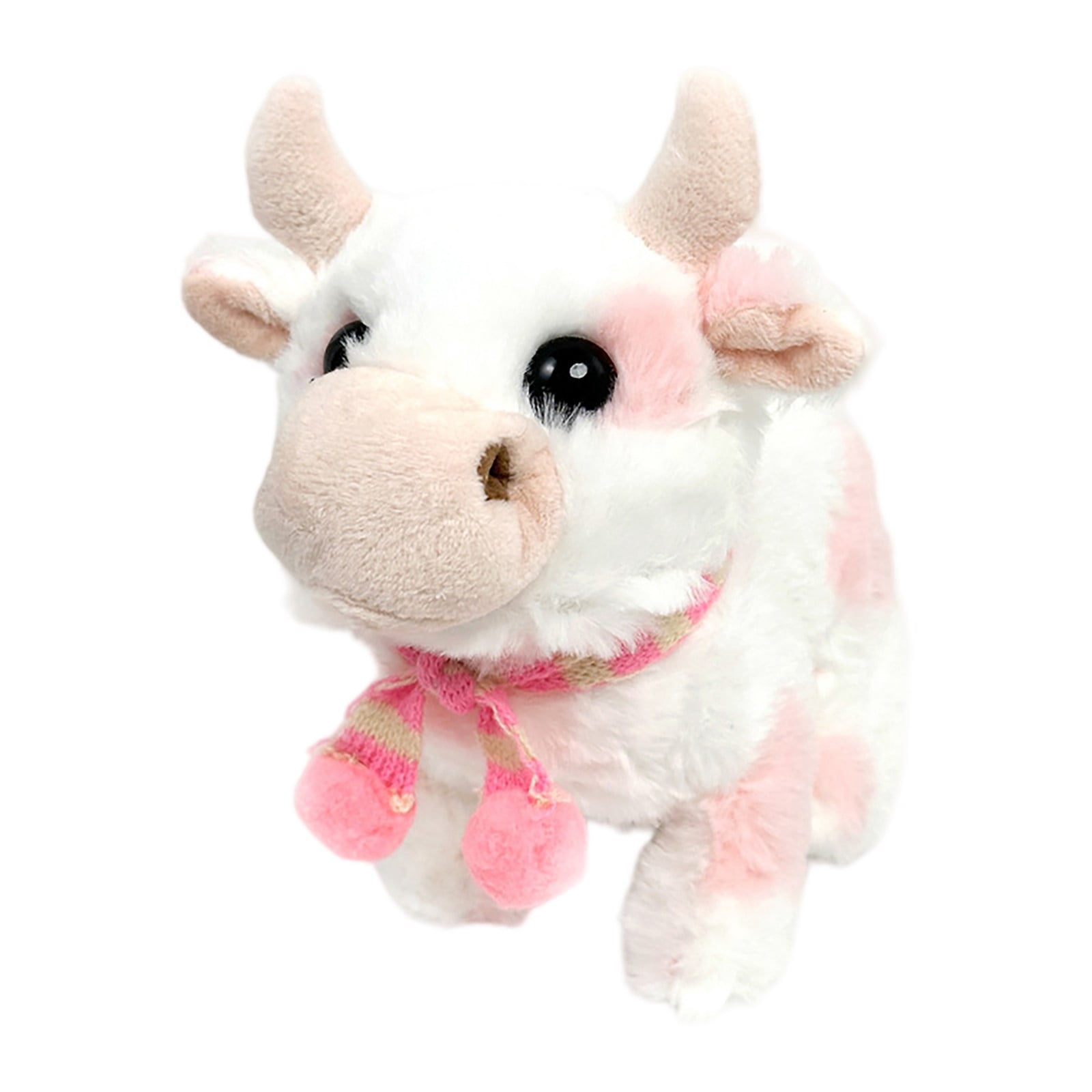 Cute Plushies: Cow Stuffed Animal, Simulation Electric Walking Sound ...