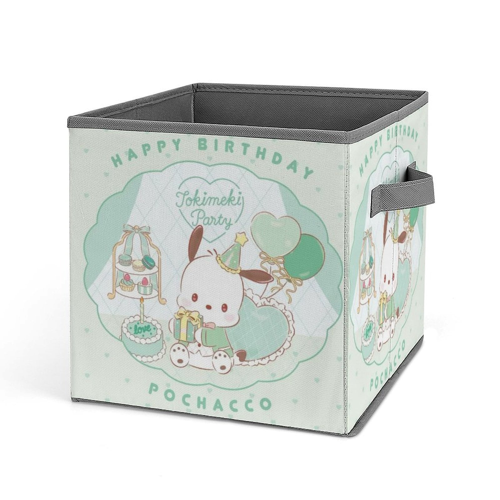 Cute Pochacco Capacity Collapsible Storage Bin, Anime Cartoon Foldable ...