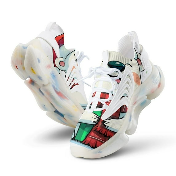 Cute Polar Bear Christmas Decor Walking Shoes for Men Woman Lightweight ...