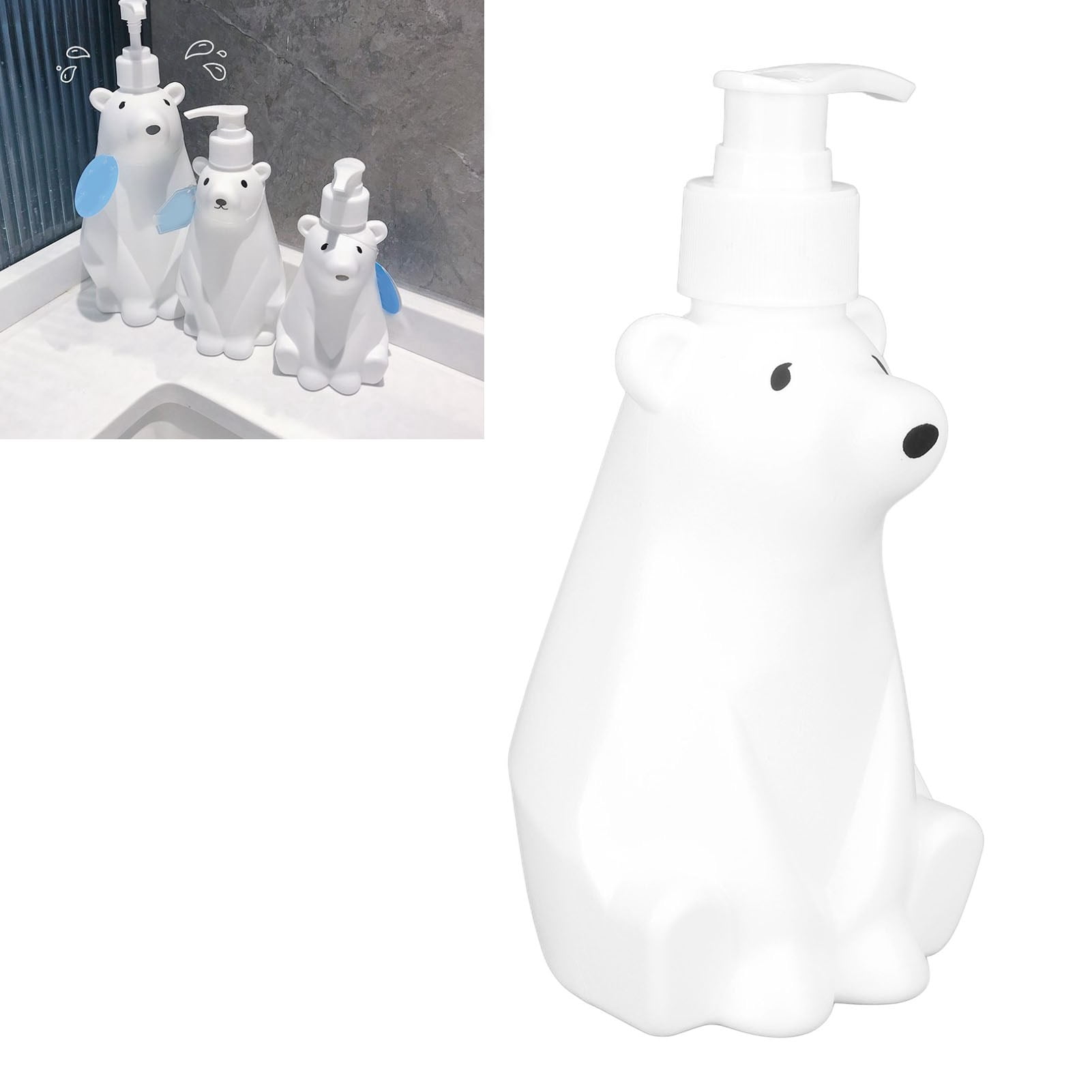 Cute Polar Bear Soap and Lotion Dispenser for Kitchen or Bathroom ...