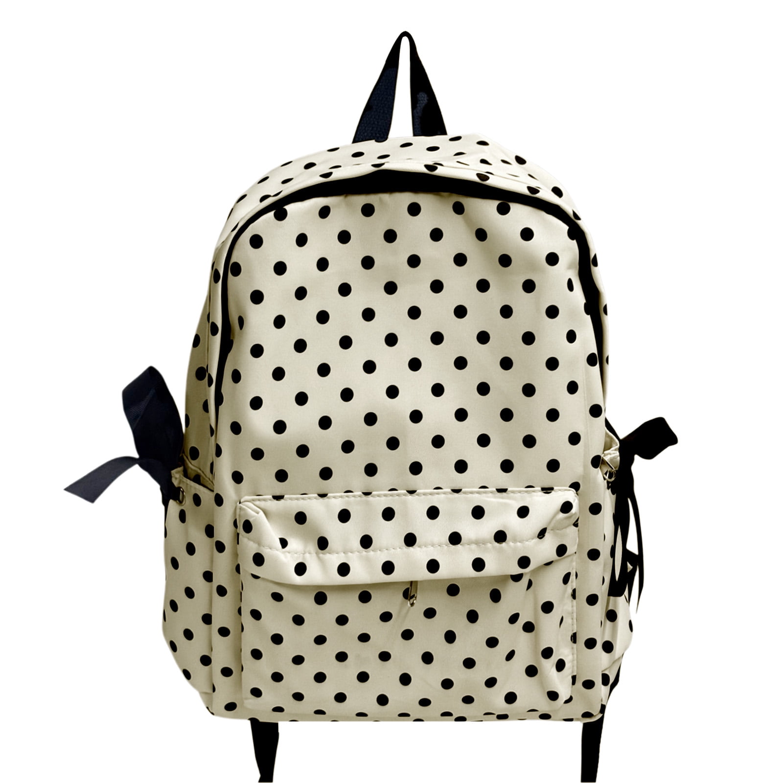 Cute Polka Dot Backpack, Kawaii Sweet School Bookbag with Side Bows ...