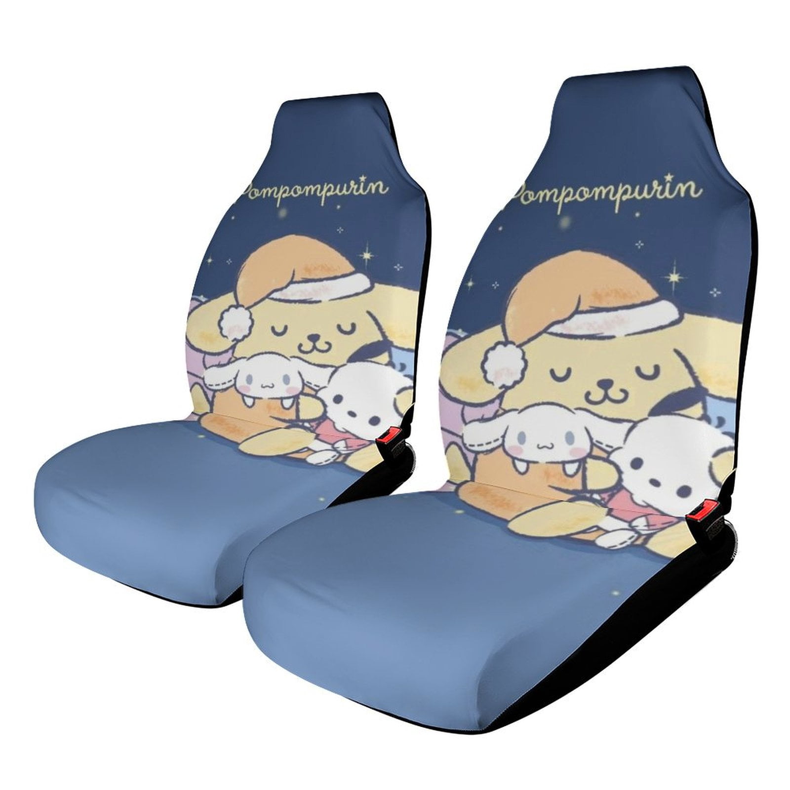 Cute Pompompurin Cartoon Anime 2PCS Car Front Seat Covers for Car Truck ...