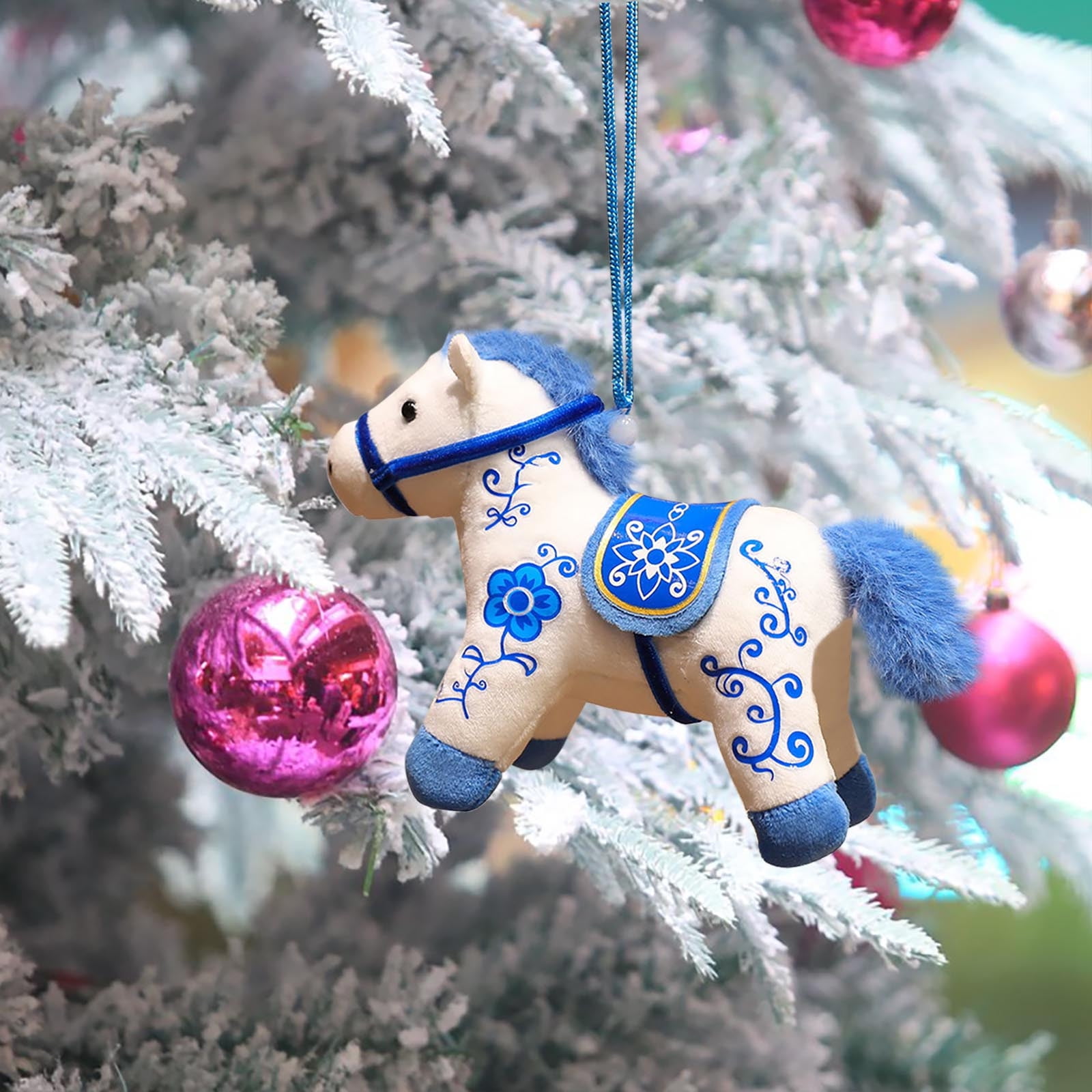 Cute Pony Figurine Hanging Ornament Horse Keychain - Portable Bag ...