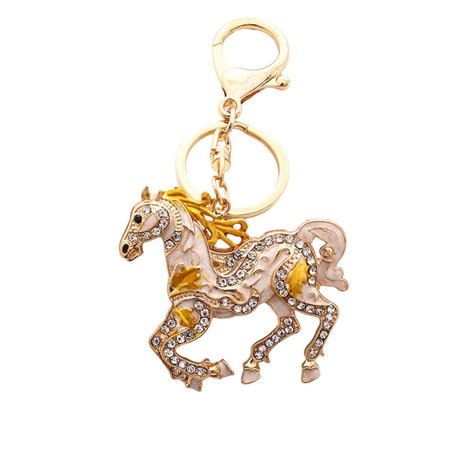 Cute Pony Keychain for Bags, Stylish Horse Purse Accessory, Rhinestone ...
