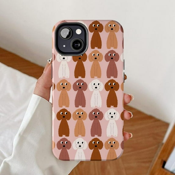 Cute Poodle Dog Pets Puppy Theme Art Owner Gift Phone Case 11 12 13 14 ...