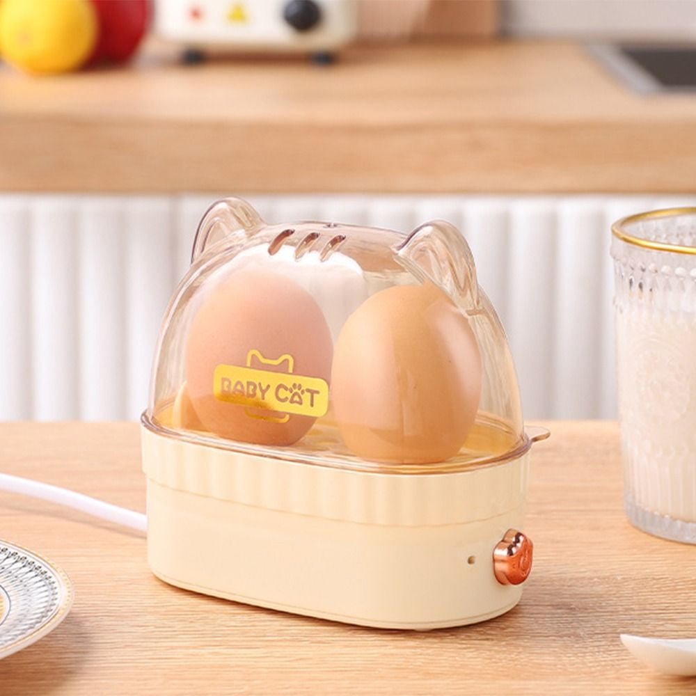 Cute Portable Automatic Power Off Cat Shape Egg Poacher Egg Cooker ...