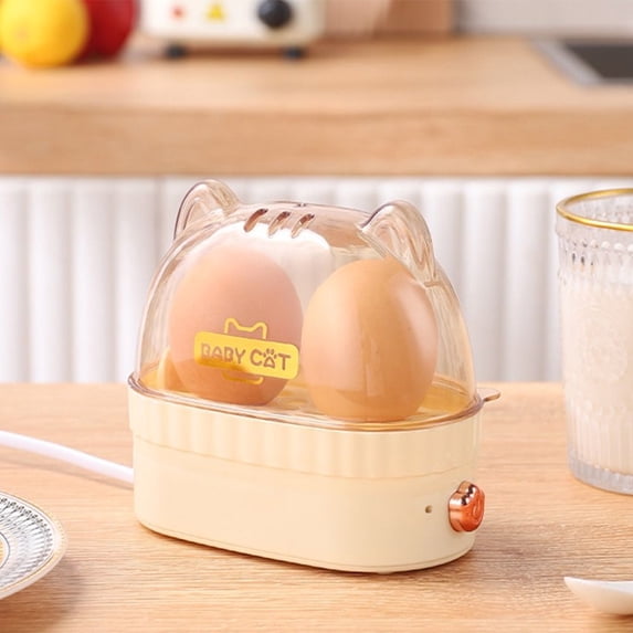 Cute Portable Automatic Power Off Cat Shape Egg Poacher Egg Cooker ...