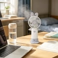 Cute Portable Handheld Mini Fans,3 Speeds,USB Rechargeable Personal Fan ...