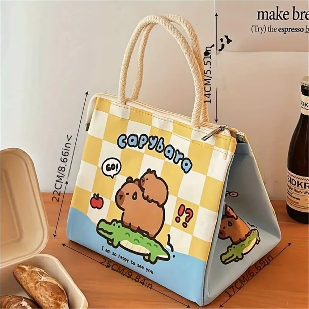 Cute Portable Lunch Box Bag Student Large Capacity Lunch Box Bag ...
