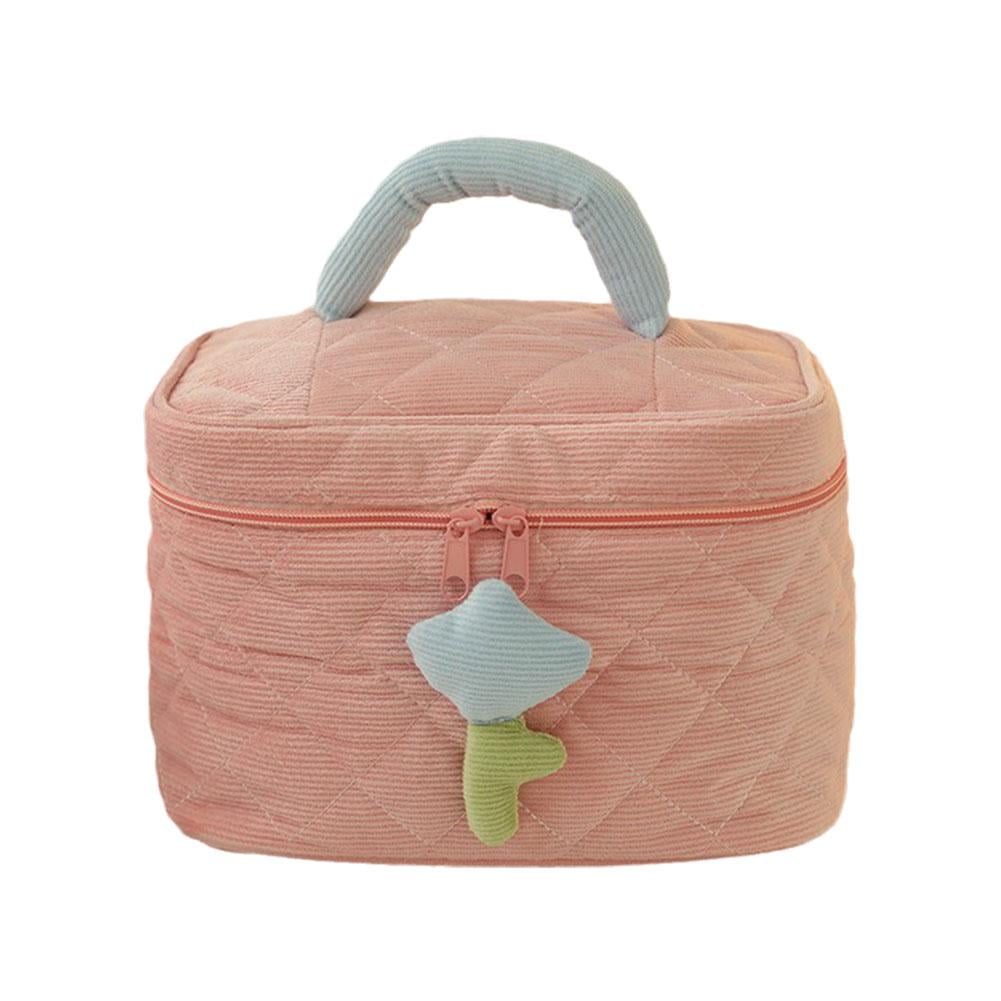 Cute Portable Storage Box Makeup Pouch Corduroy Cosmetic Bag C2N4 Bag ...