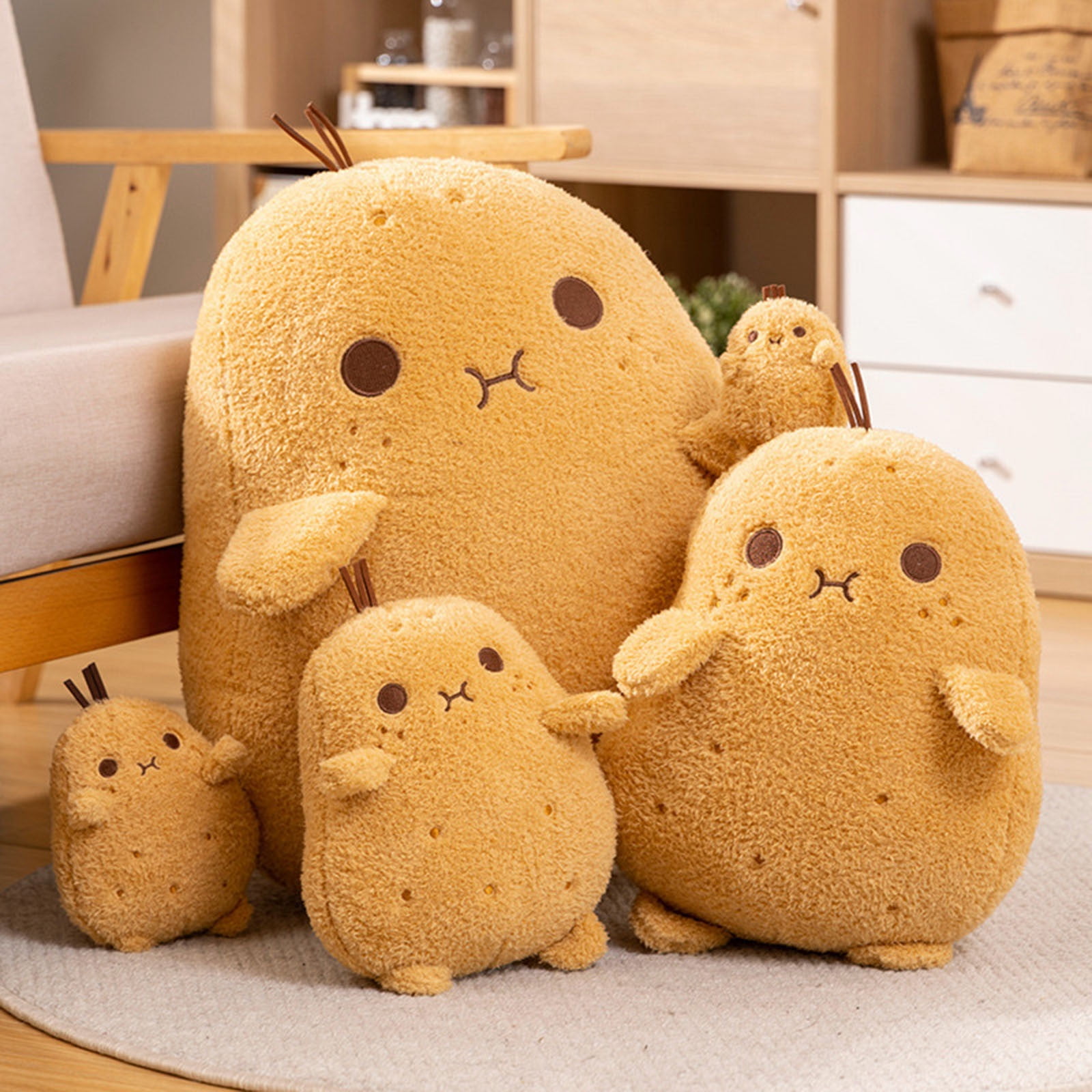 Cute Potato Stuffed Animal, 5.9 Inch Potato Pillow Plush Toy, Soft ...