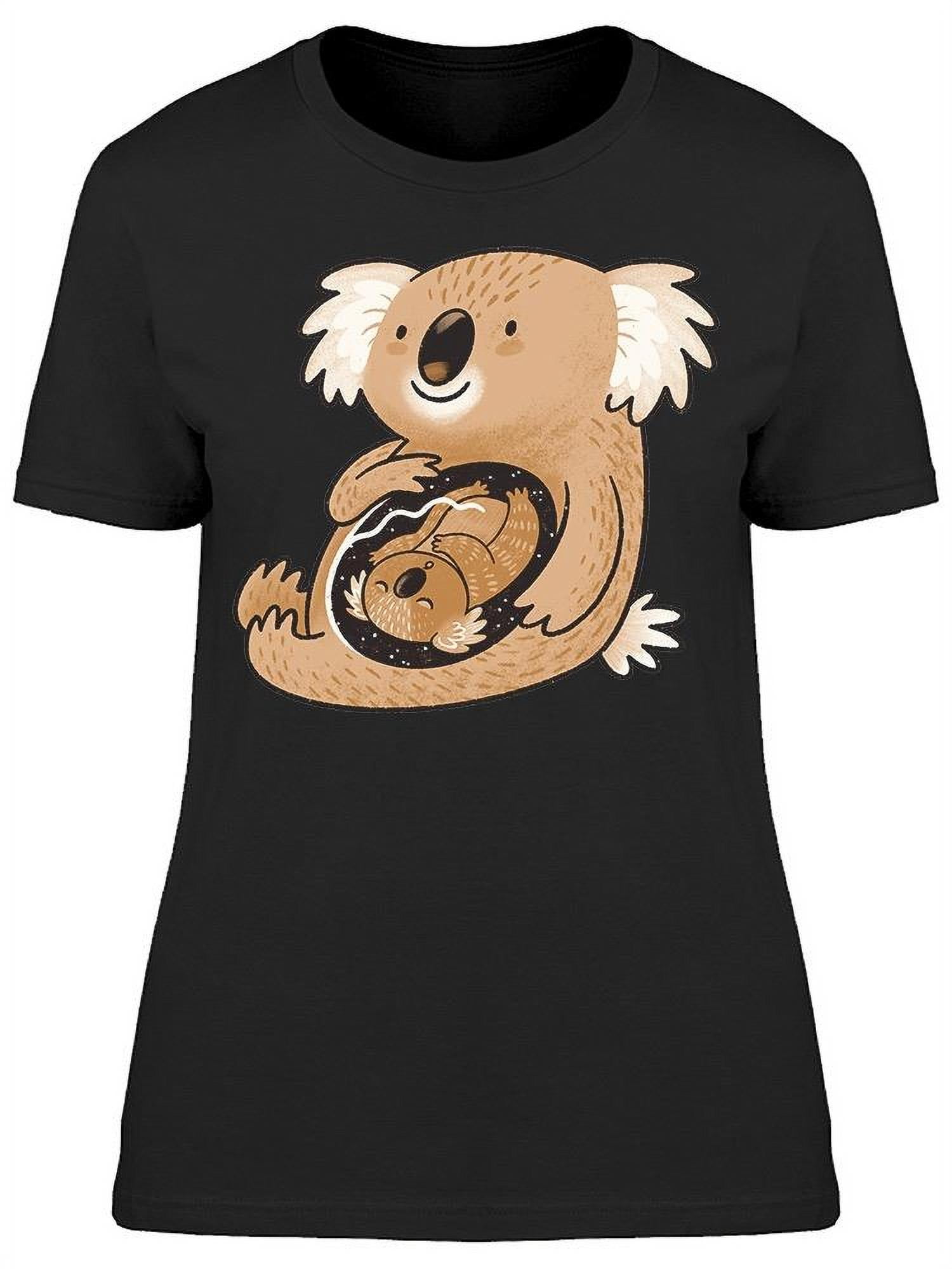 Cute Pregnant Koala Mom T-Shirt Women -Image by Shutterstock, Female ...