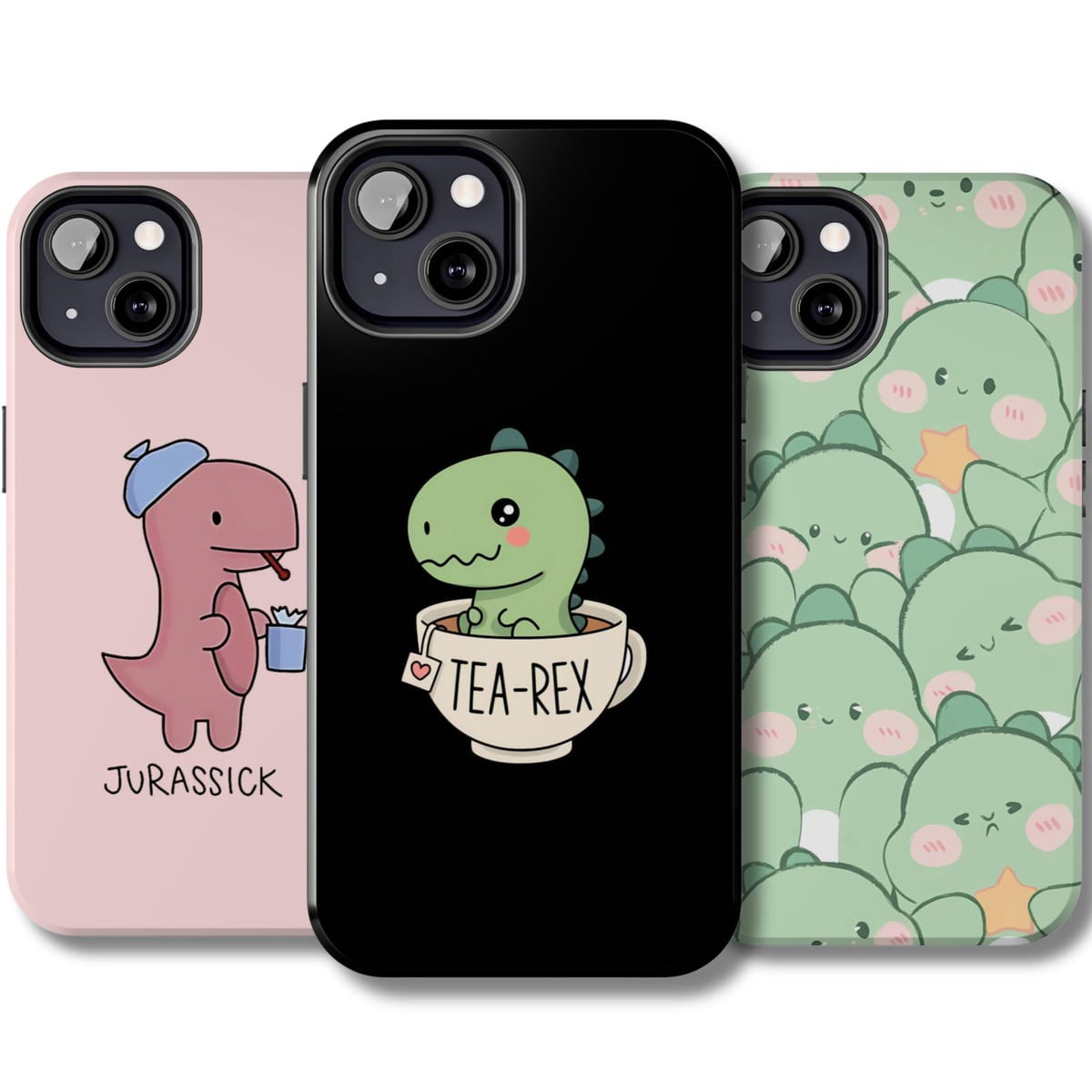 Cute Prehistoric Jurassic Period Phone Case with a Kawaii Dinosaur and ...