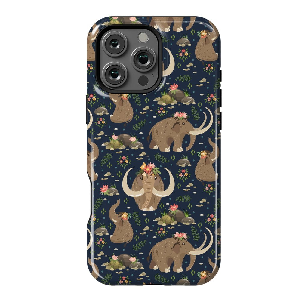 Cute Prehistoric Mammoth Animal Lover Phone Case for iPhone 11 12 13 14 ...