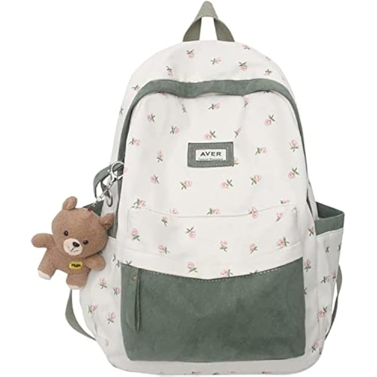 Cute Preppy Bag Floral Printed Kawaii Backpack Cottagecore Aesthetic ...