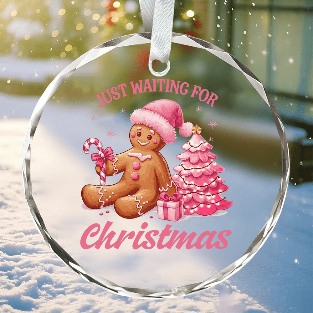 Cute Preppy Pink Gingerbread Man Candy Canes Tree Ornament, Home ...