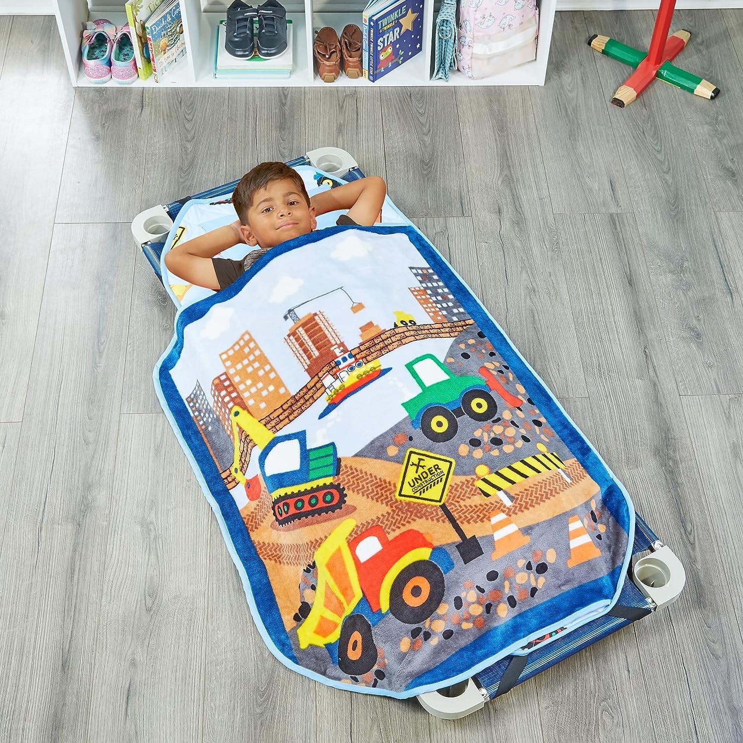 Cute Preschooler and Toddler Cot Nap Mat for Home, Daycare, Preschool ...