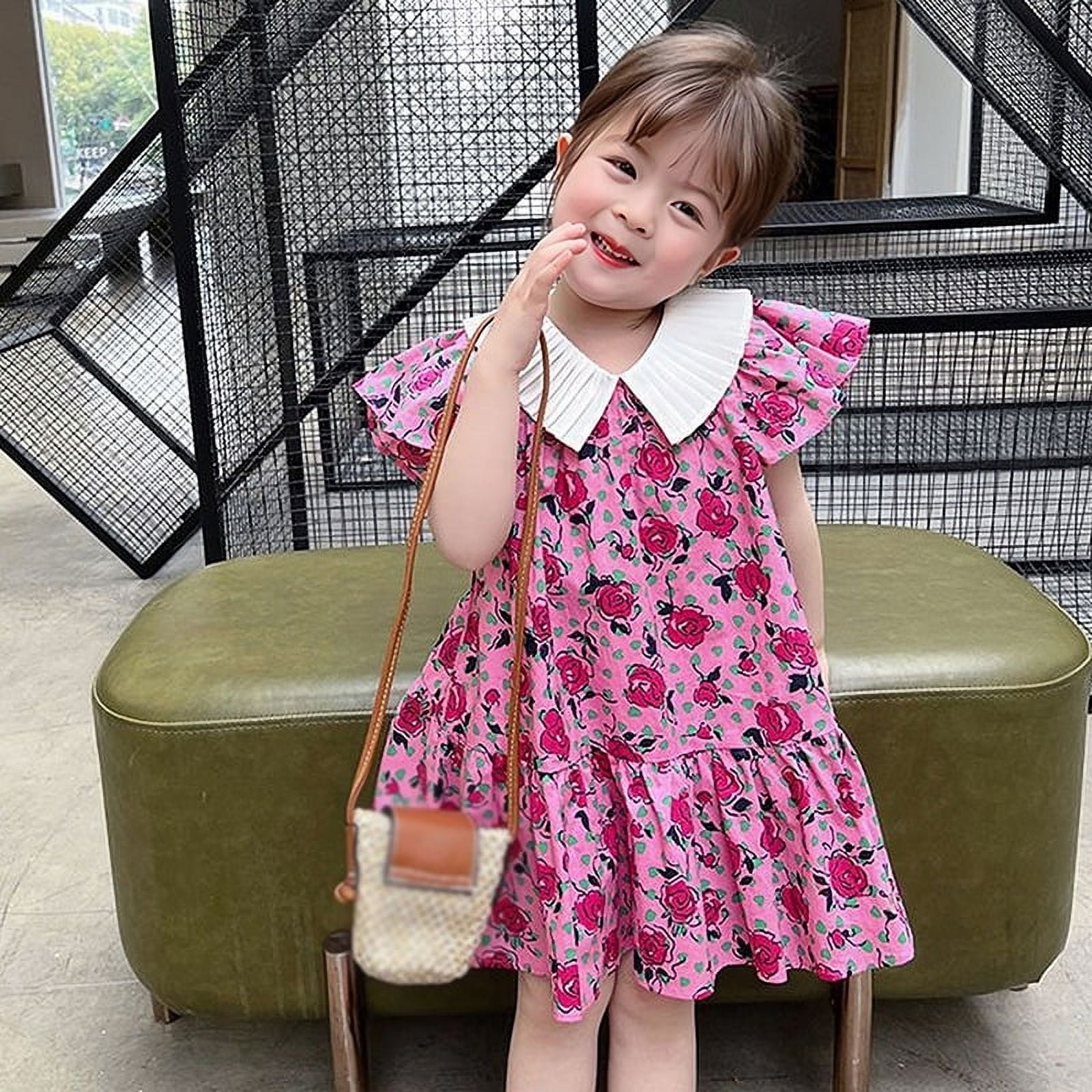 Cute Princess Dress Cute Dress Girl Doll Neck Small Flying Sleeves ...