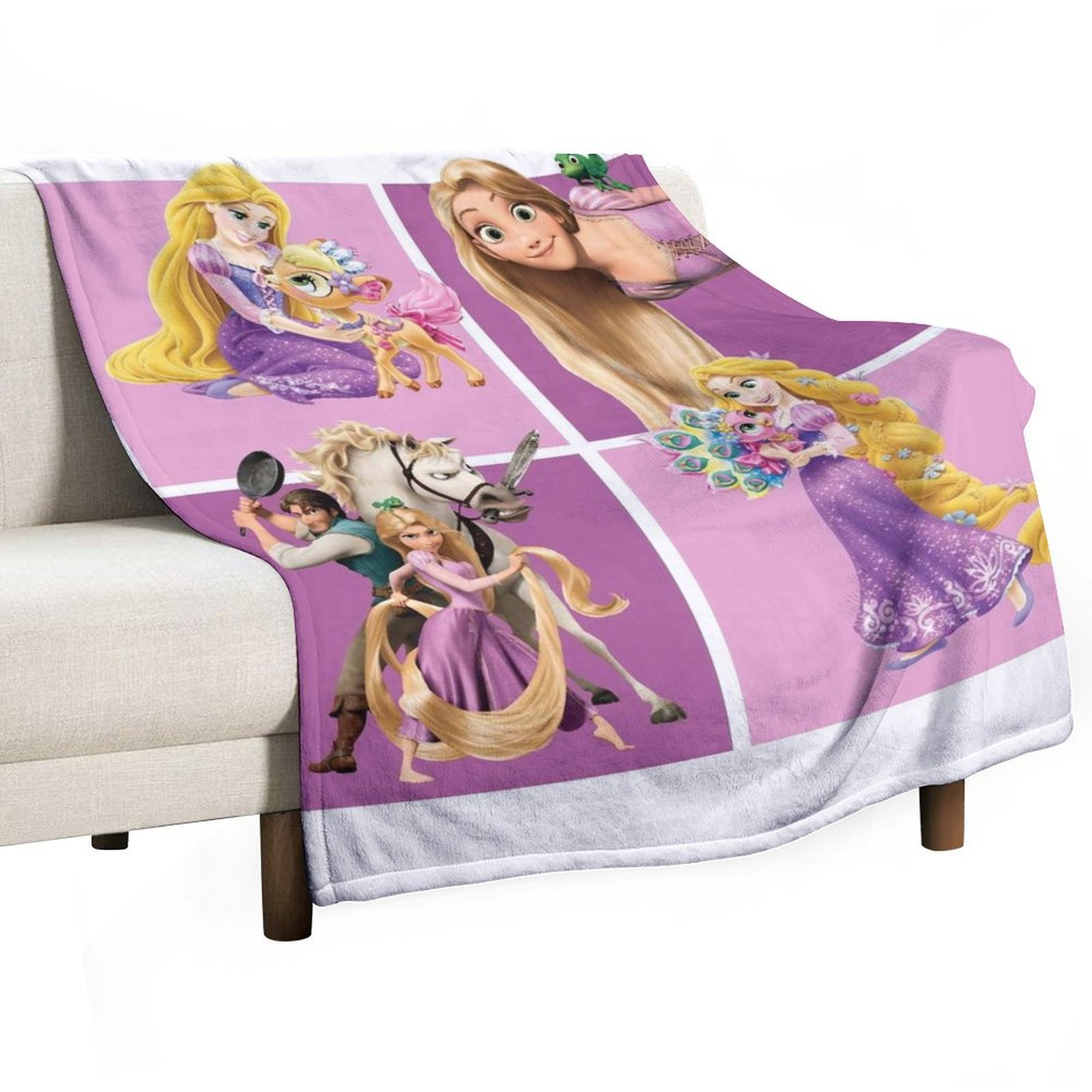 Cute Princess Rapunzel Throw Blanket Anime Throw Blanket Ultra Soft ...